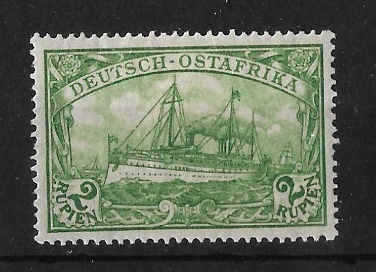 German East Africa 1905 Two Rupien Michel 38 mint - H & C Fare Stamp German East Africa 1905 Two Rupien Michel 38 mint - H & C Fare Stamp